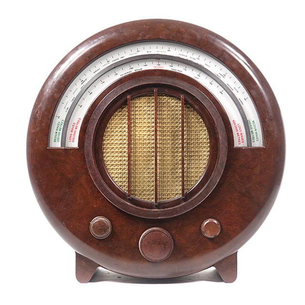 1934 EKCO AD65 on Original Floor Stand – – Wells Coates Design