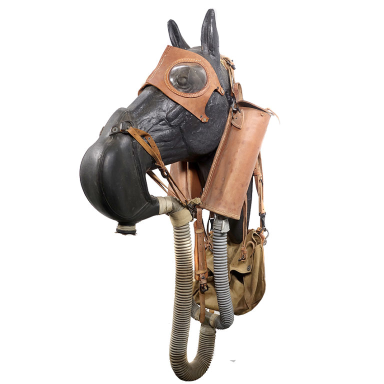 M4 Leather WWII Horse Gas Mask