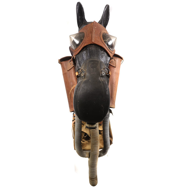 M4 Leather WWII Horse Gas Mask